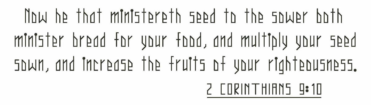 2 Corinthians 9:10 - Digital Download Bible Verse – Rogue Stitchery, LLC