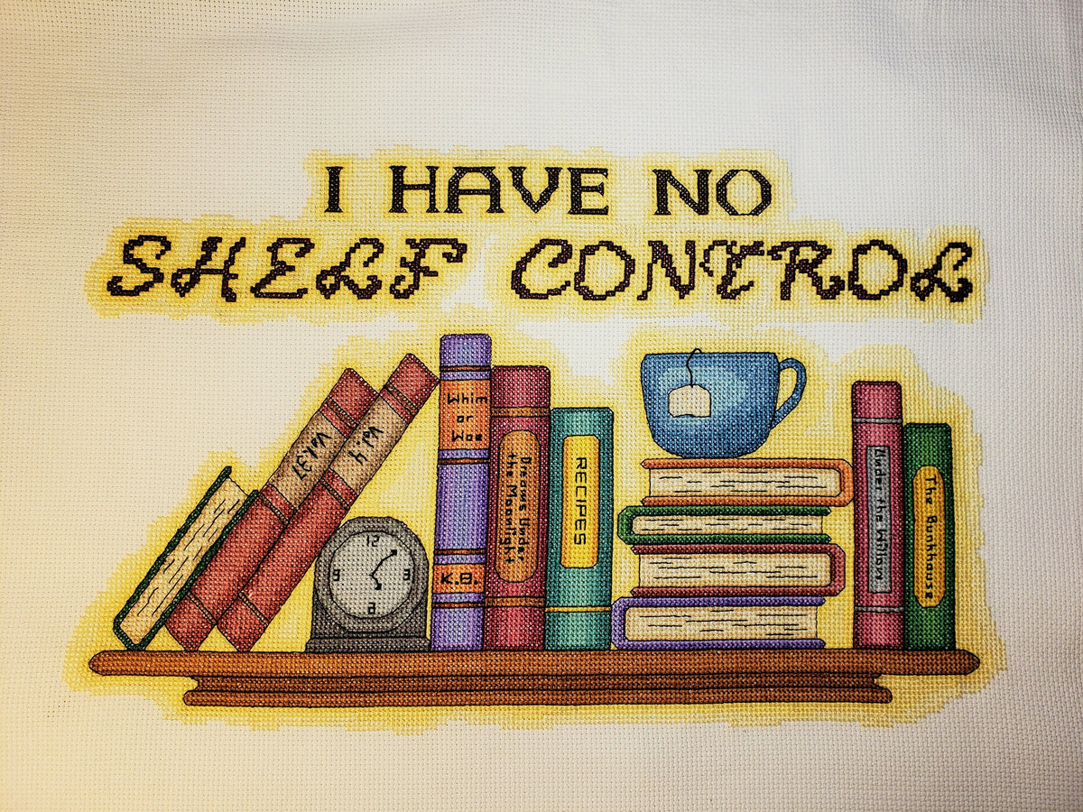 No Shelf Control - Cross Stitch Pattern – Rogue Stitchery, LLC